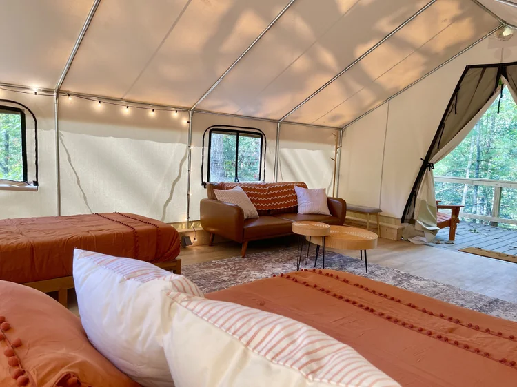 The Robin’s Nest Glamping Tent – Unique Glamping Stay in Red River ...
