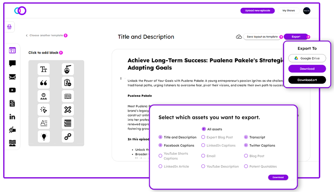 Capsho - The Fastest Way to Repurpose & Market Your Expert Content