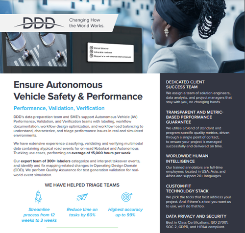 Autonomous Driving Solutions Provider | DigitalDivideData