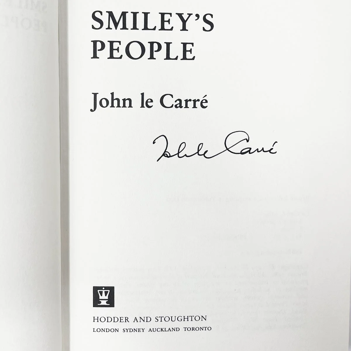 (LE CARRE, John.) Smiley's People. — George Hancock Rare Books