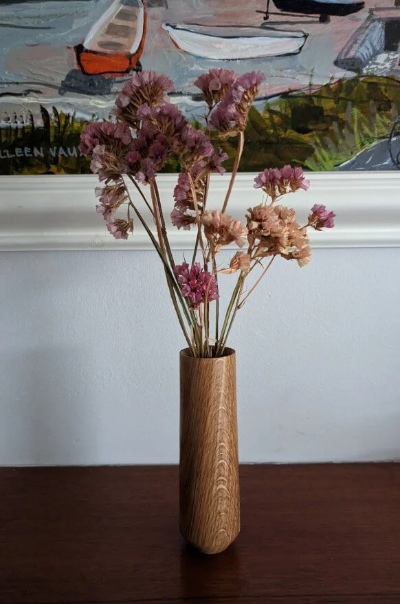 English Walnut Bud Vase — One Eyed Woodworker