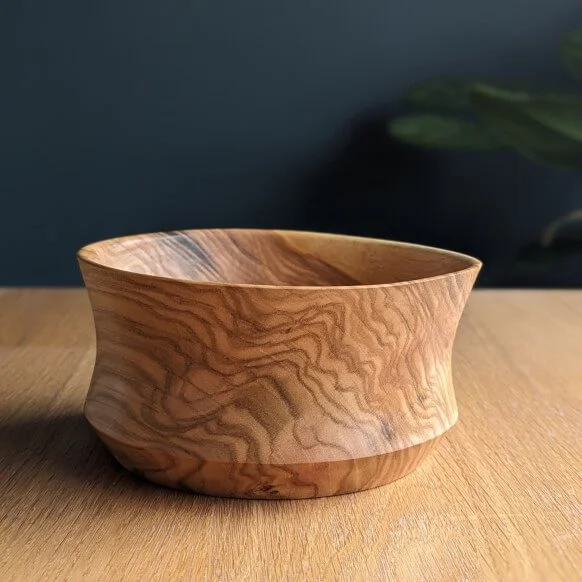 False Acacia Wooden Bowl | Black Locust Timber Bowl — One Eyed Woodworker