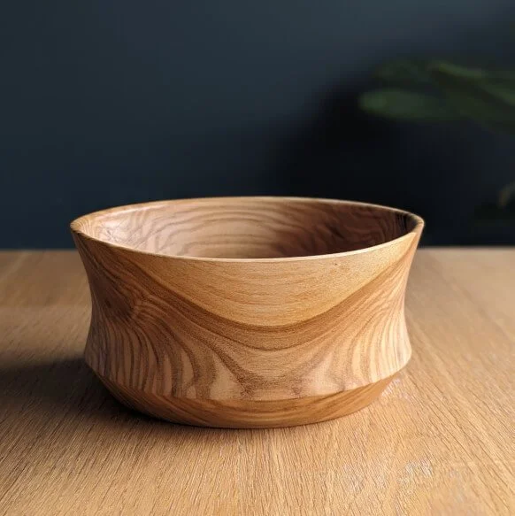 False Acacia Wooden Bowl | Black Locust Timber Bowl — One Eyed Woodworker