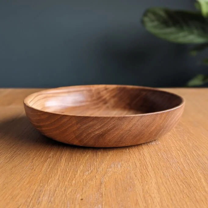 False Acacia Wooden Bowl | Black Locust Timber Bowl — One Eyed Woodworker
