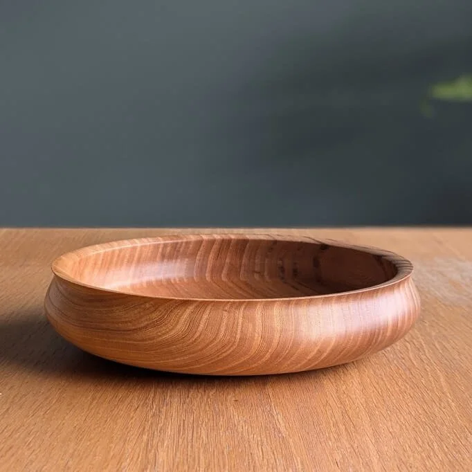 False Acacia Wooden Bowl | Black Locust Timber Bowl — One Eyed Woodworker
