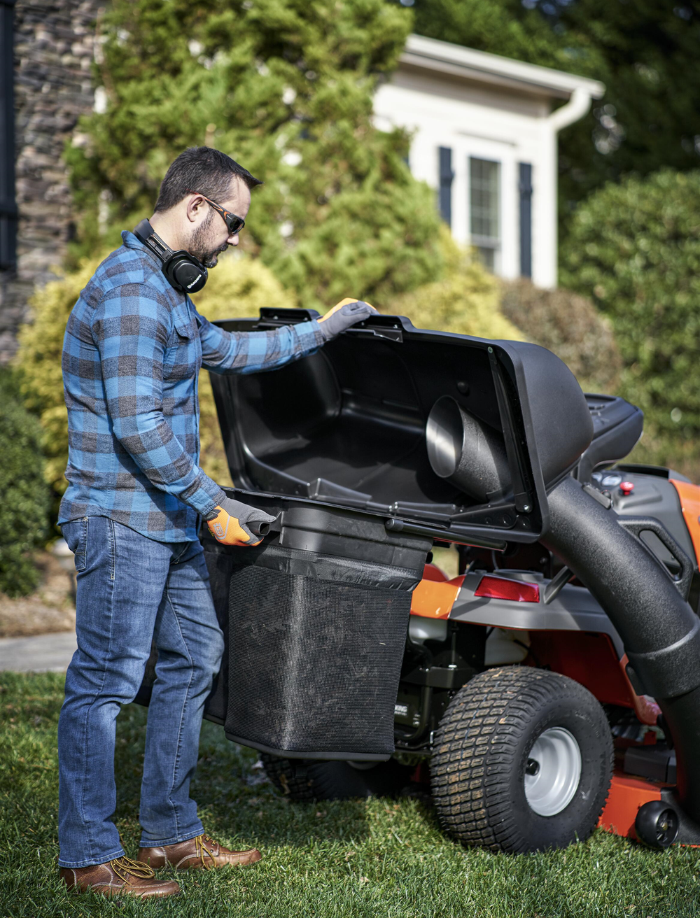 Husqvarna Triple Bagger System 48" Deck — Schulz Service Center