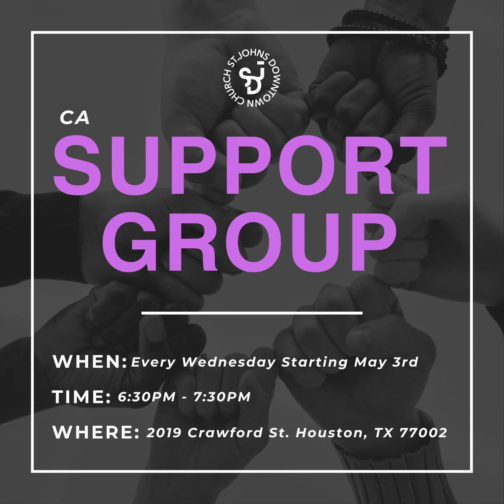 Support Groups — St. John's Downtown Church