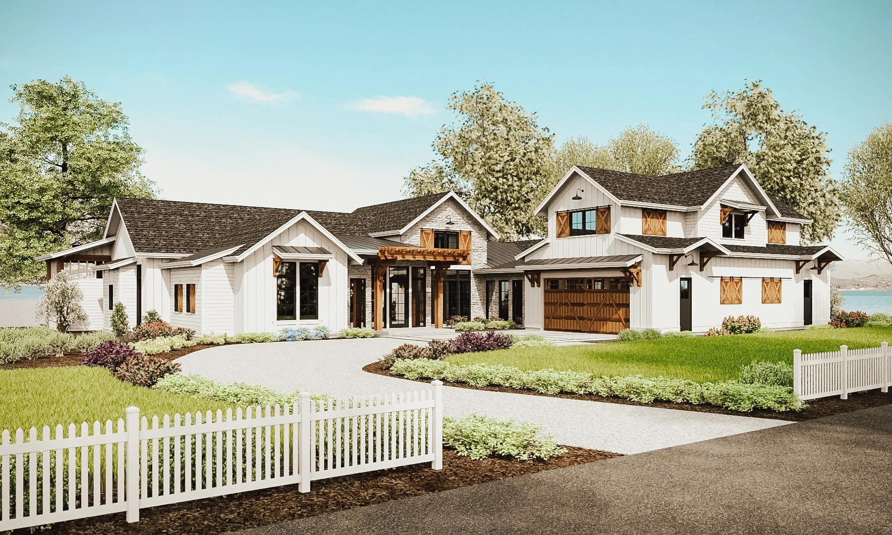 Lake Front Farmhouse — Parmenter Homes | Chelan, WA Luxury Custom Home ...