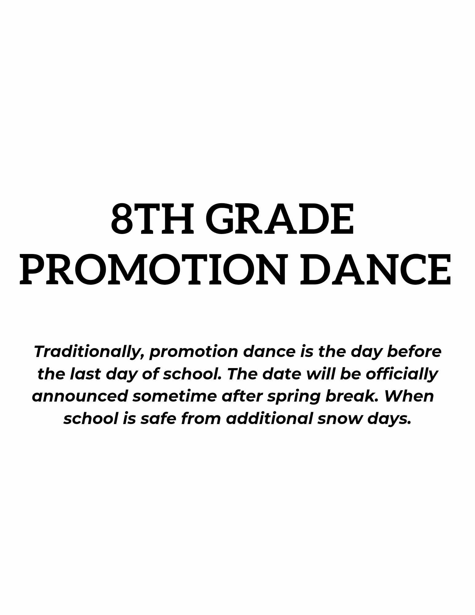 Promotion Dance — KHMS PTO