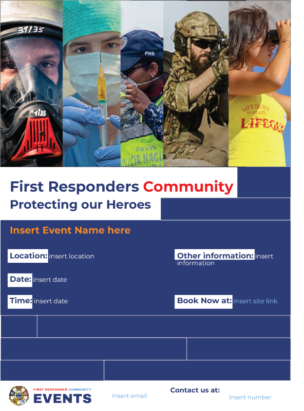 First Responders community - Event poster template — Ethan Moyle