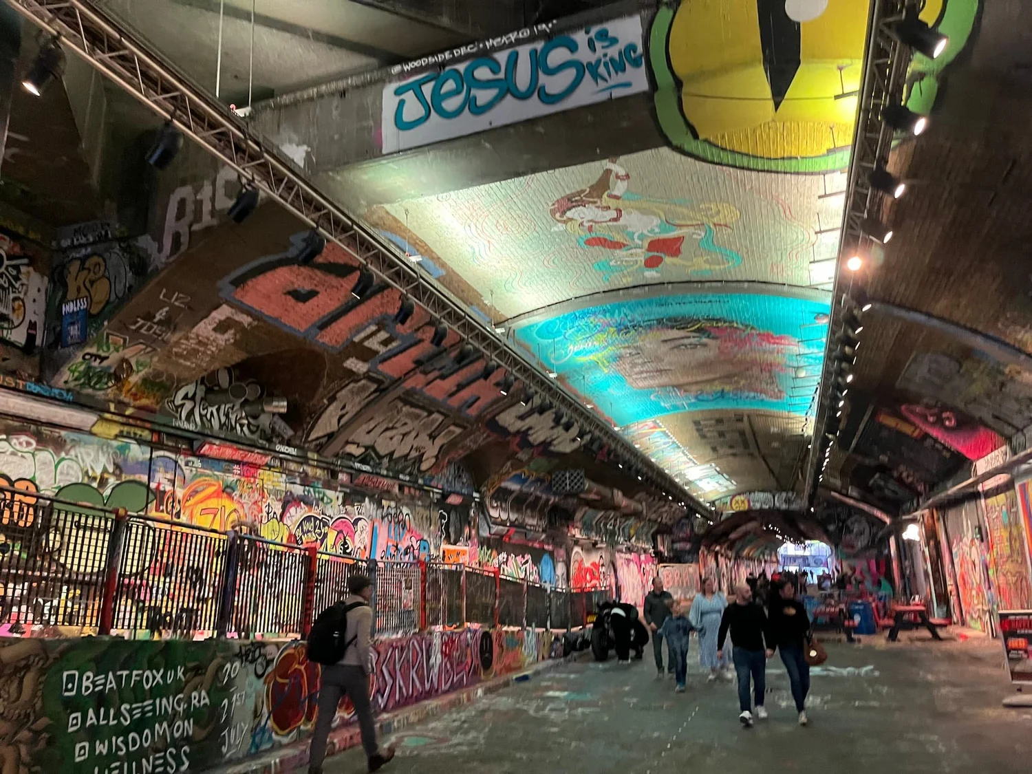 Enjoying street art at the graffiti tunnel at Leake Street Arches in ...