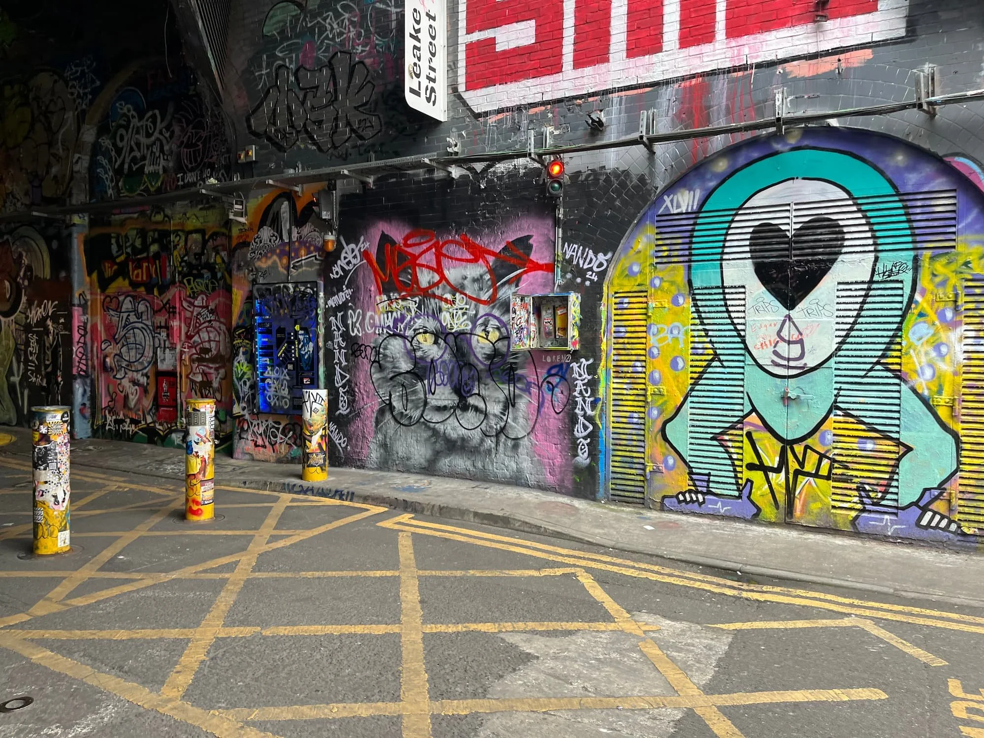 Enjoying street art at the graffiti tunnel at Leake Street Arches in ...