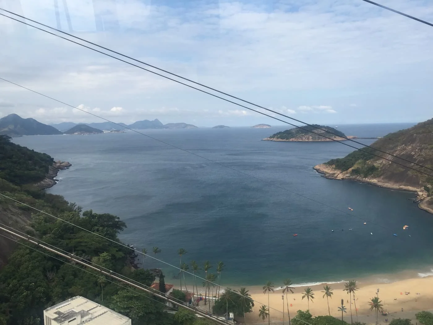Climbing Sugarloaf mountain in Rio De Janeiro.