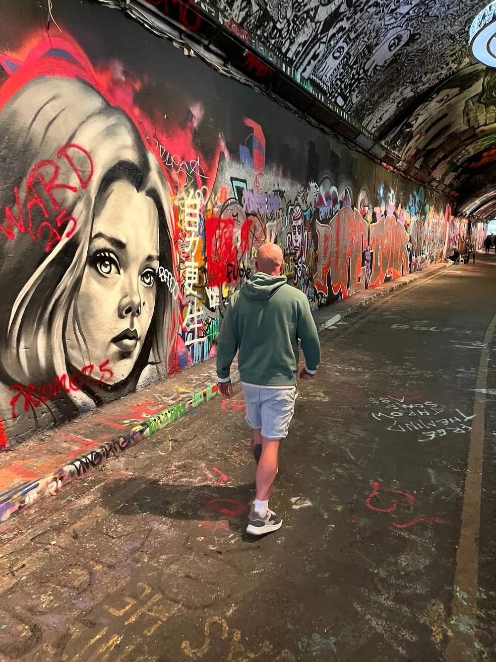 Enjoying street art at the graffiti tunnel at Leake Street Arches in ...
