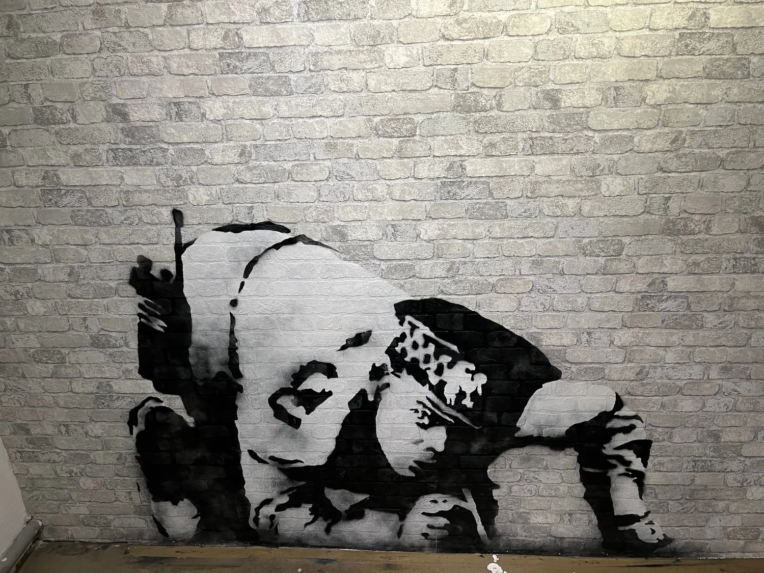 A fun morning at the Banksy Museum in Krakow.