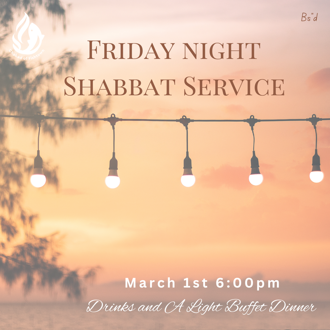Friday night Service — Chabad Fishtown
