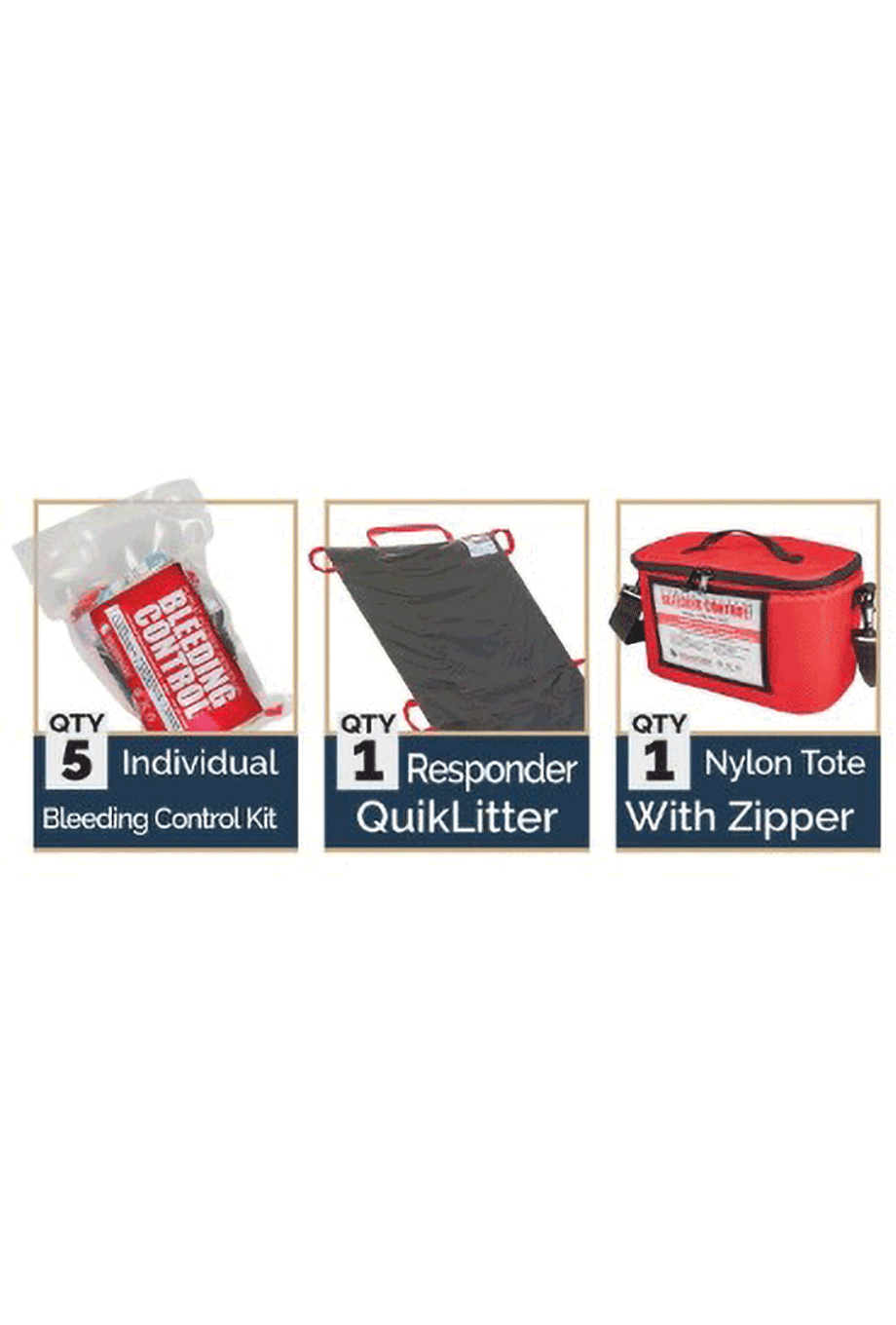 Public Access Bleeding Control 5-Pack – Vacuum Sealed — Mig Equipment ...