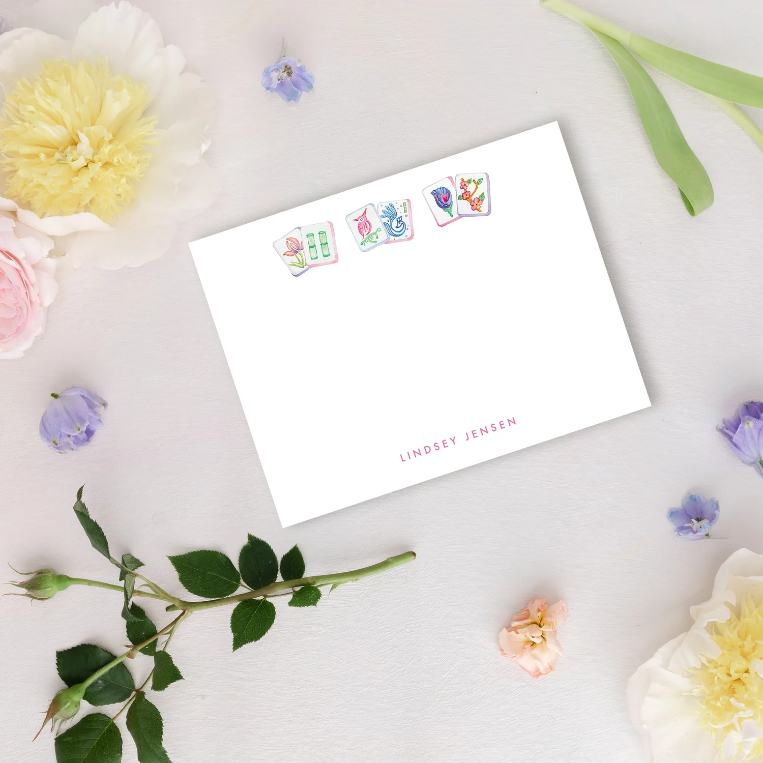 The Mahjong Collection – Personalized Mahjong Stationery, Gift Tags ...