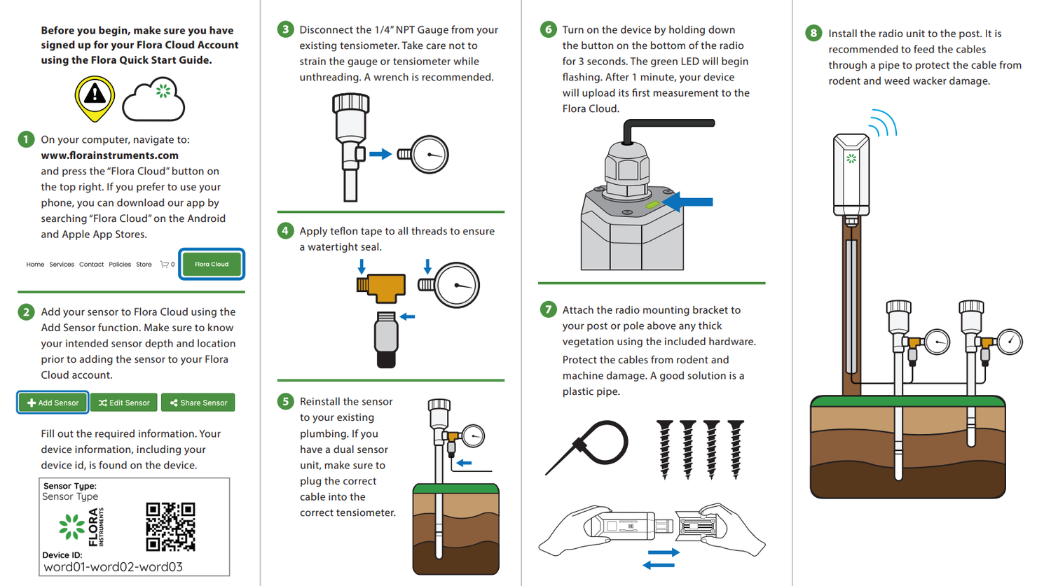 Soil Tension Support — Flora Instruments