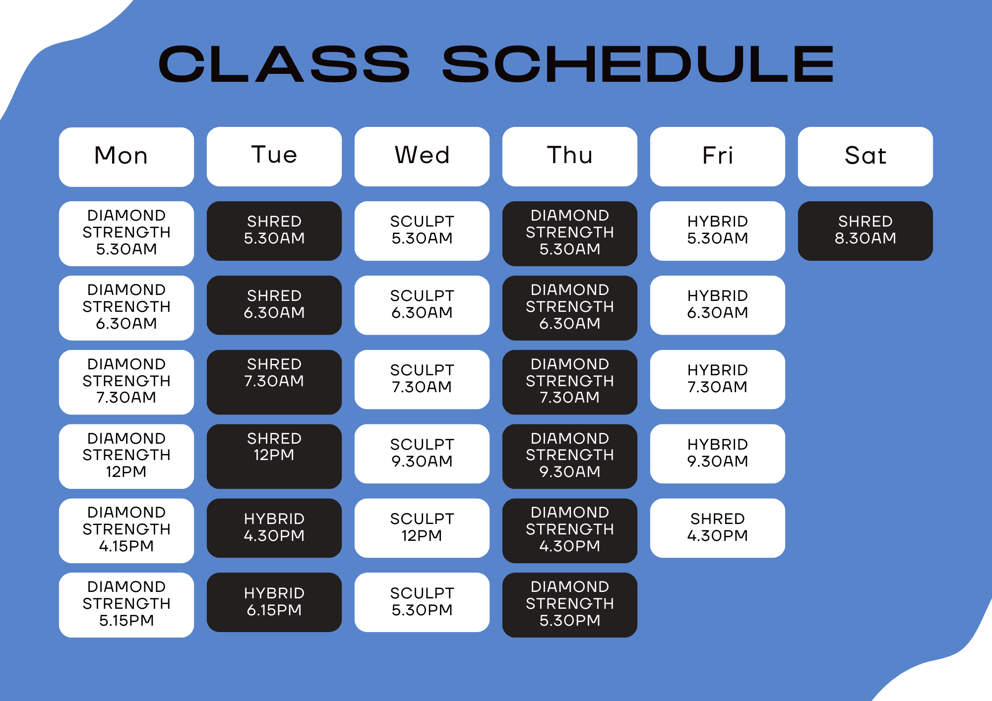 SCHEDULE | Elevate Training