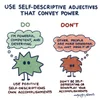 Use self-descriptive adjectives that convey power — Sparkling Leaders