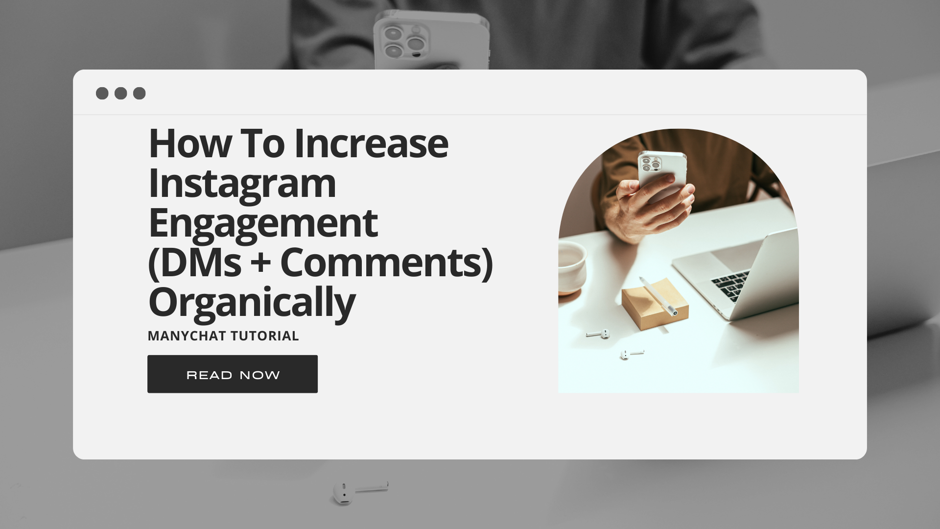 How To Increase Instagram Engagement (DMs + Comments) Organically | ManyChat Tutorial — High ...