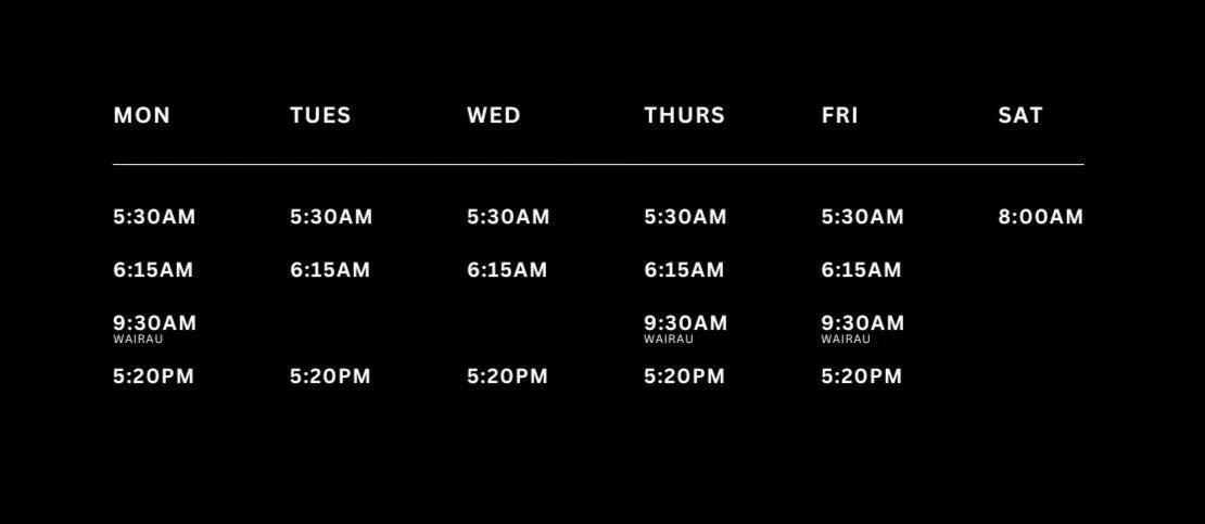 Class Timetable - Find Your Schedule for Fitness Classes — JACK'S GYM