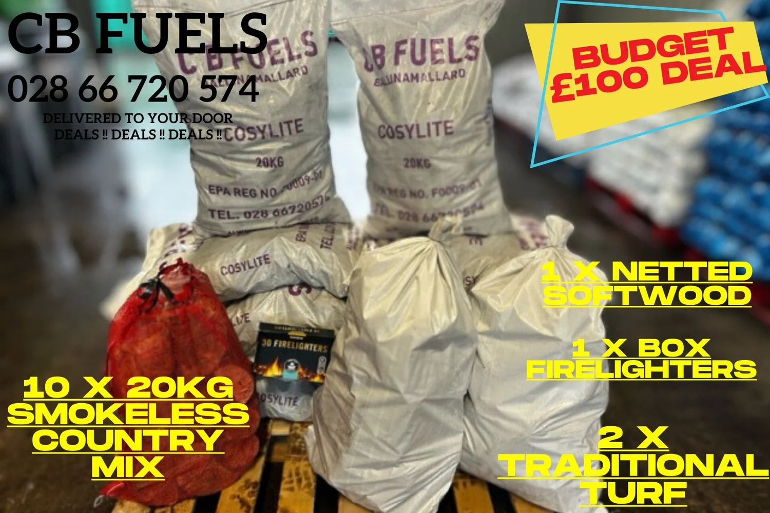 50 x 20kg High Heat Premium Smokeless Ovoid — CB FUELS