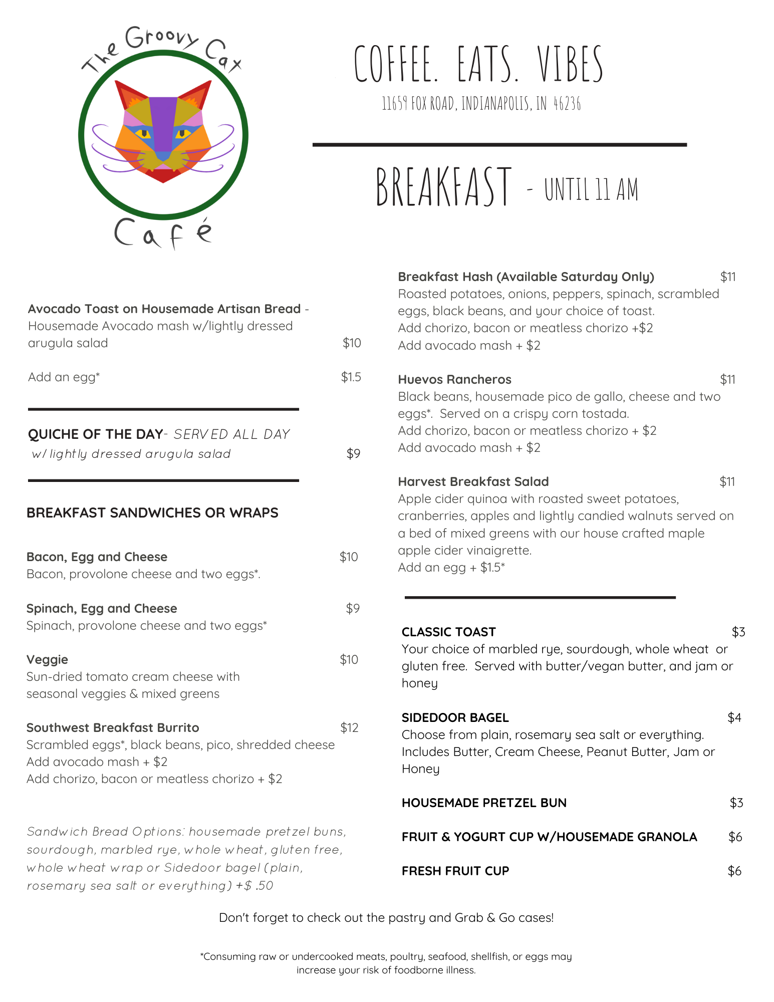 Menu — The Groovy Cat Cafe