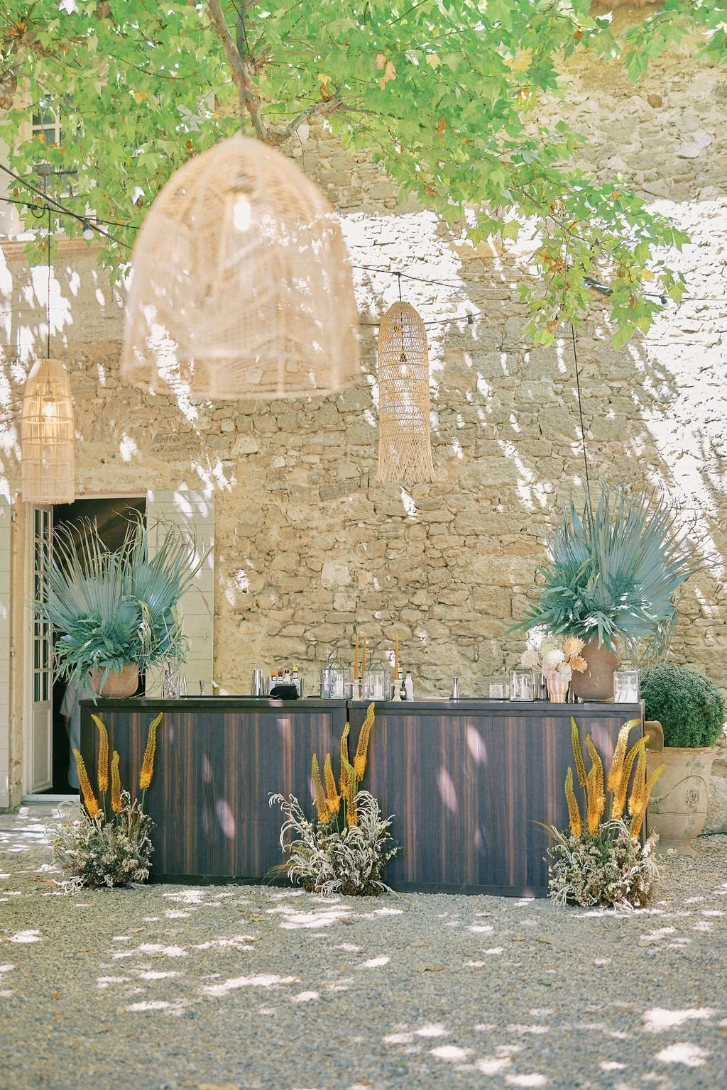 Provence-Brazilian fusion welcome party with whimsical pop details ...