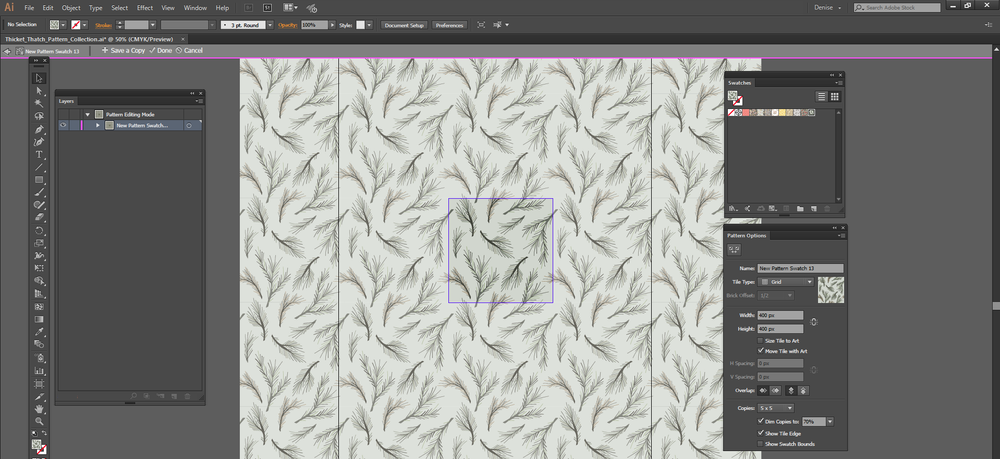 Using and Saving Pattern Swatches in Adobe Illustrator — Procreate ...