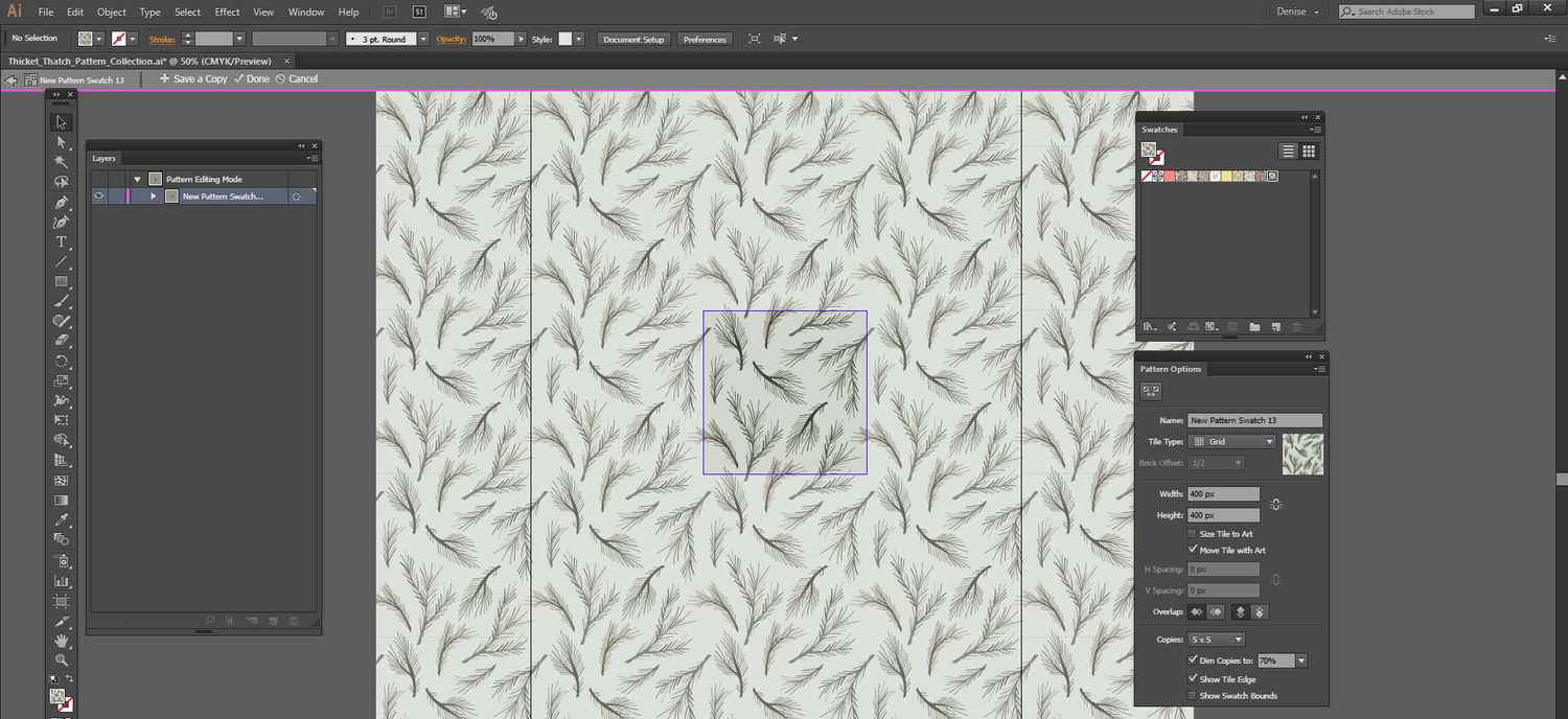 Using and Saving Pattern Swatches in Adobe Illustrator — Procreate ...