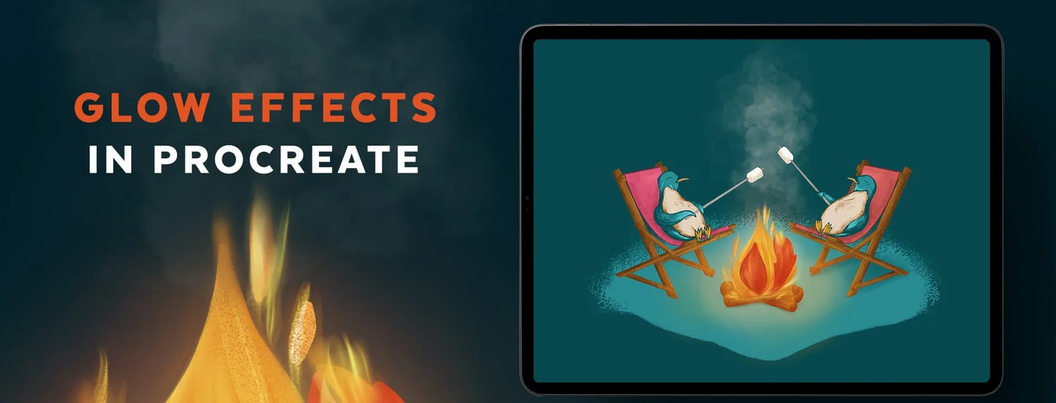 How to Create Glowing Fire Effects in Procreate & Free Guide — Procreate Digital Art and Pattern ...