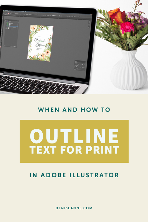 When and How to Outline Text for Print in Adobe Illustrator — Procreate ...