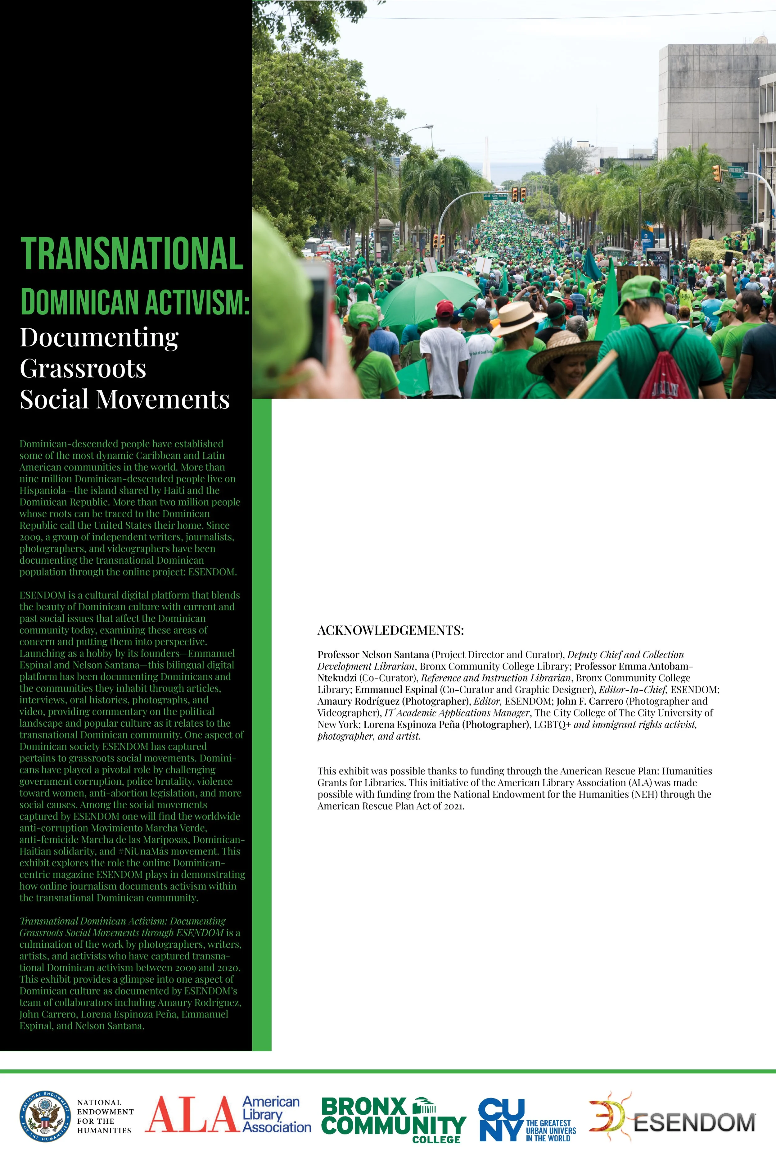 Transnational Dominican Activism: Documenting Grassroots Social Movements
