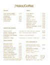 MENU — Holos Coffee