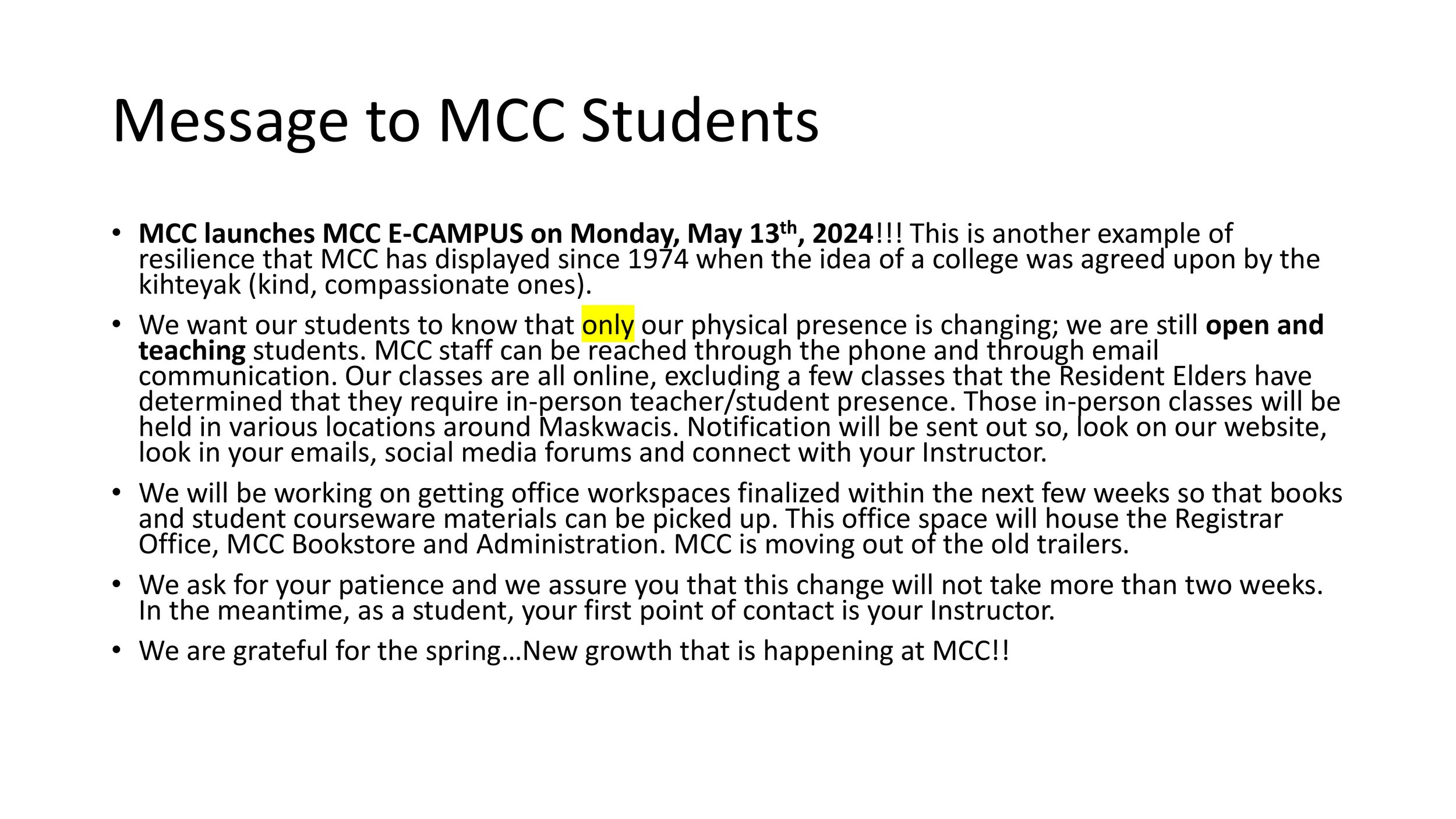 Maskwacis Cultural College