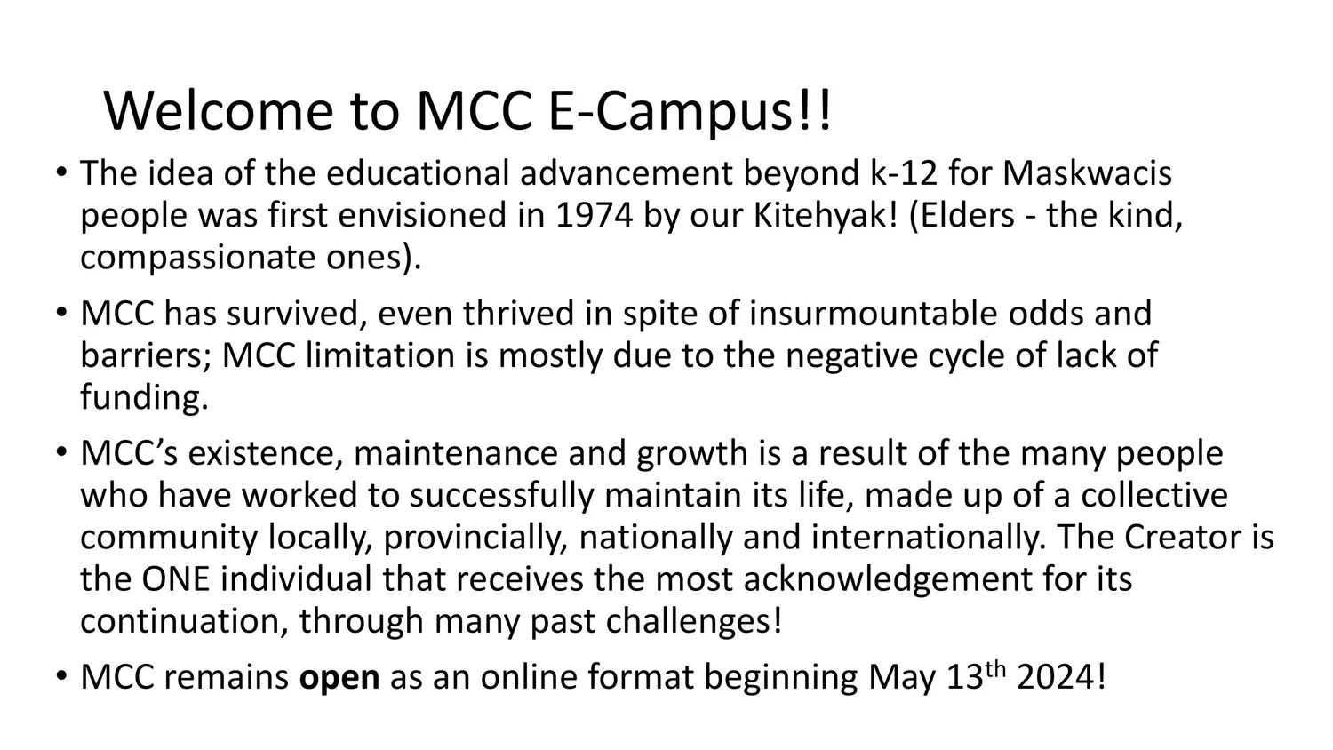Maskwacis Cultural College