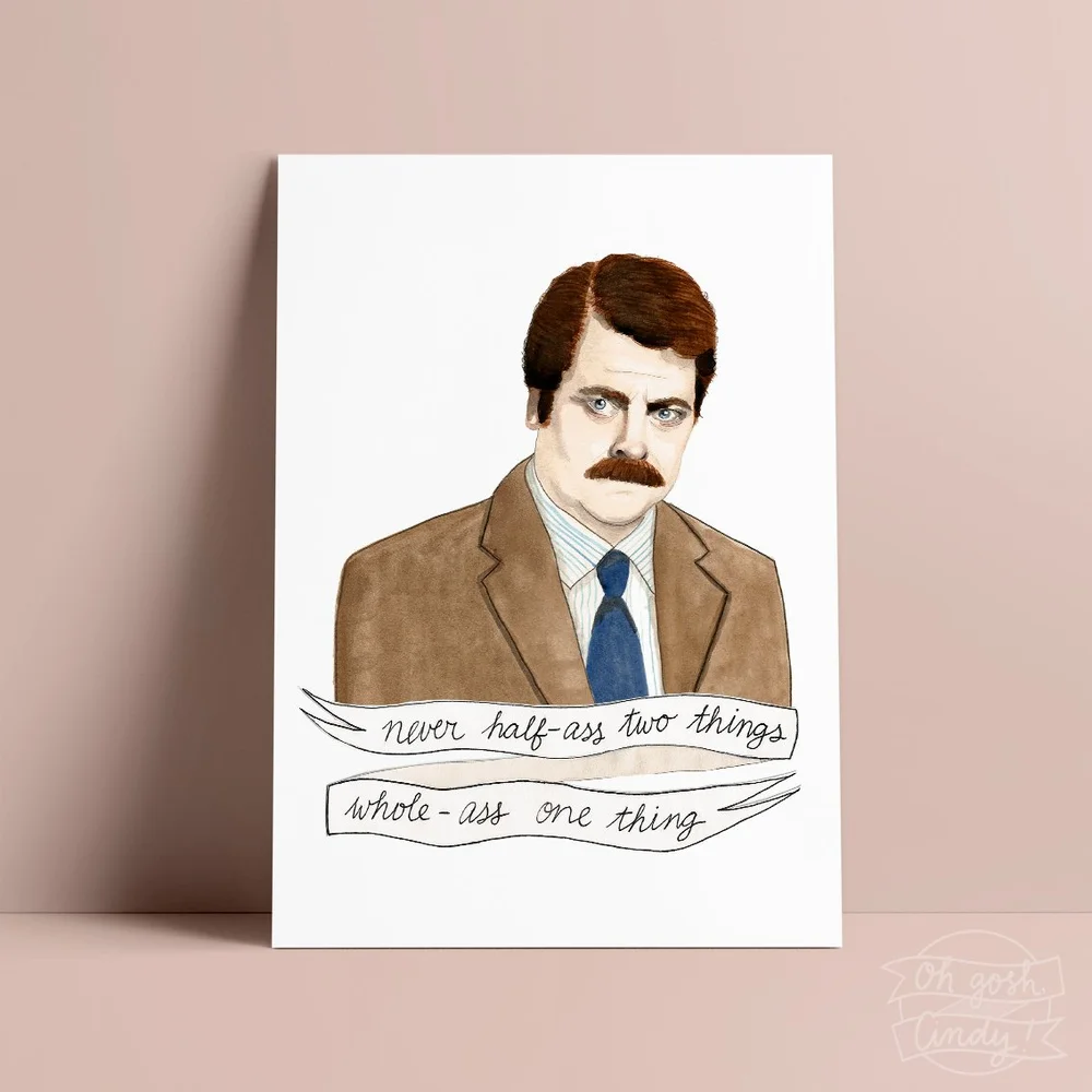 Ron Swanson Print