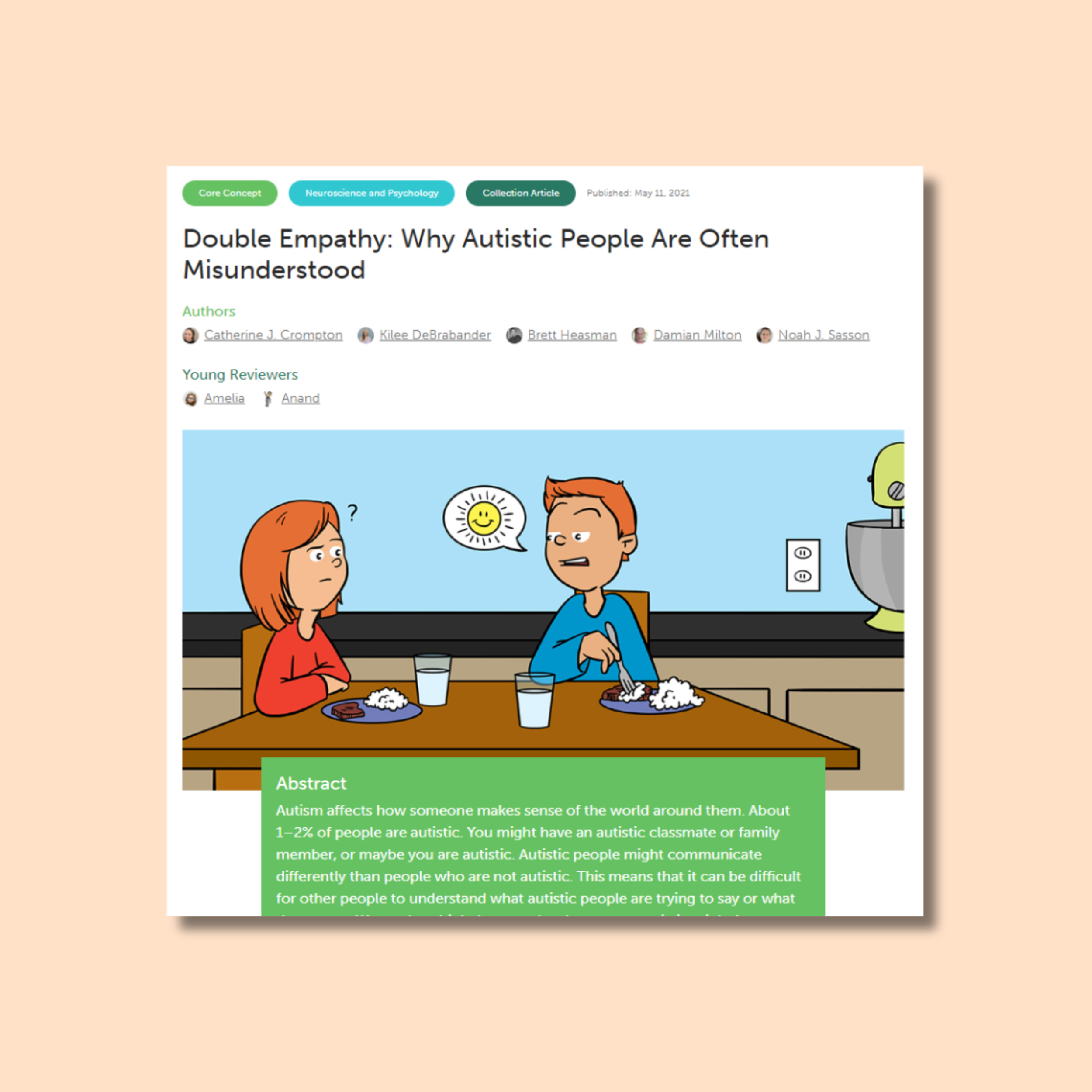 Double Empathy: Why Autistic People are Often Misunderstood ...