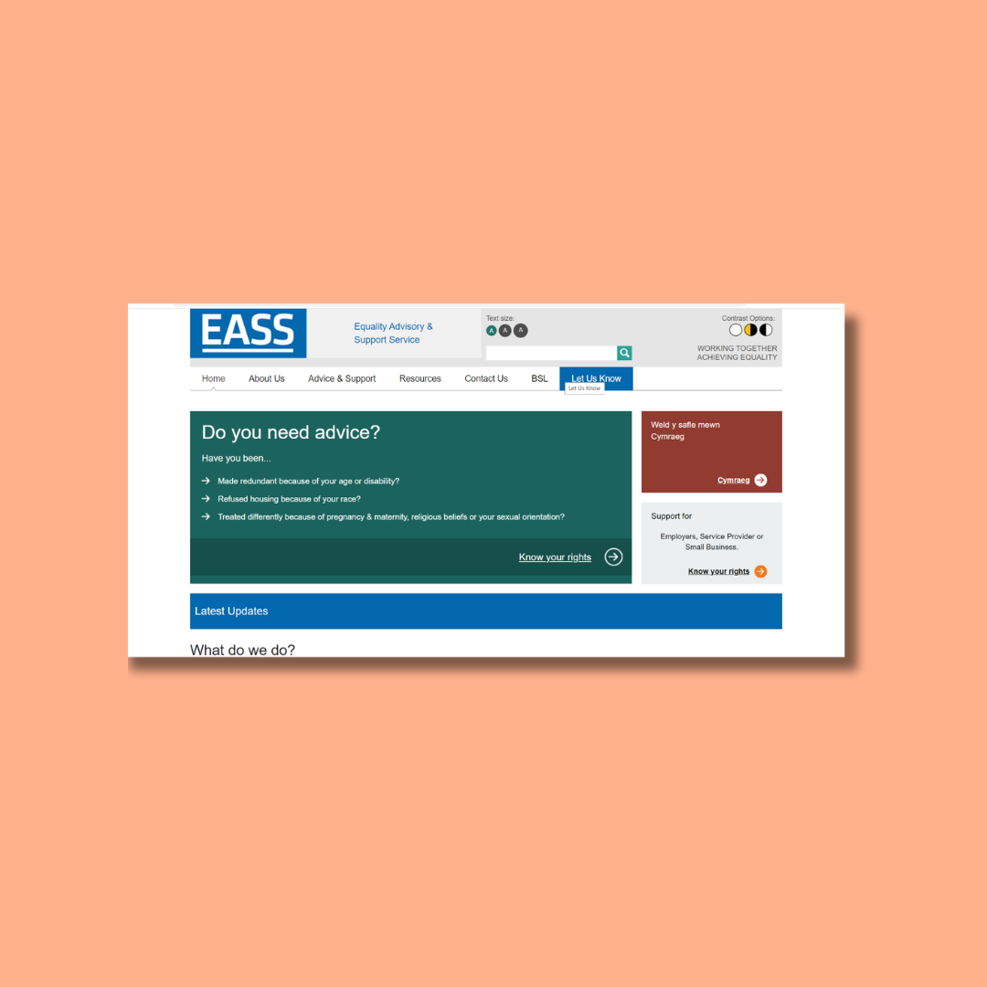 The Equality Advisory and Support Service (EASS) — Neurodiverse Connection