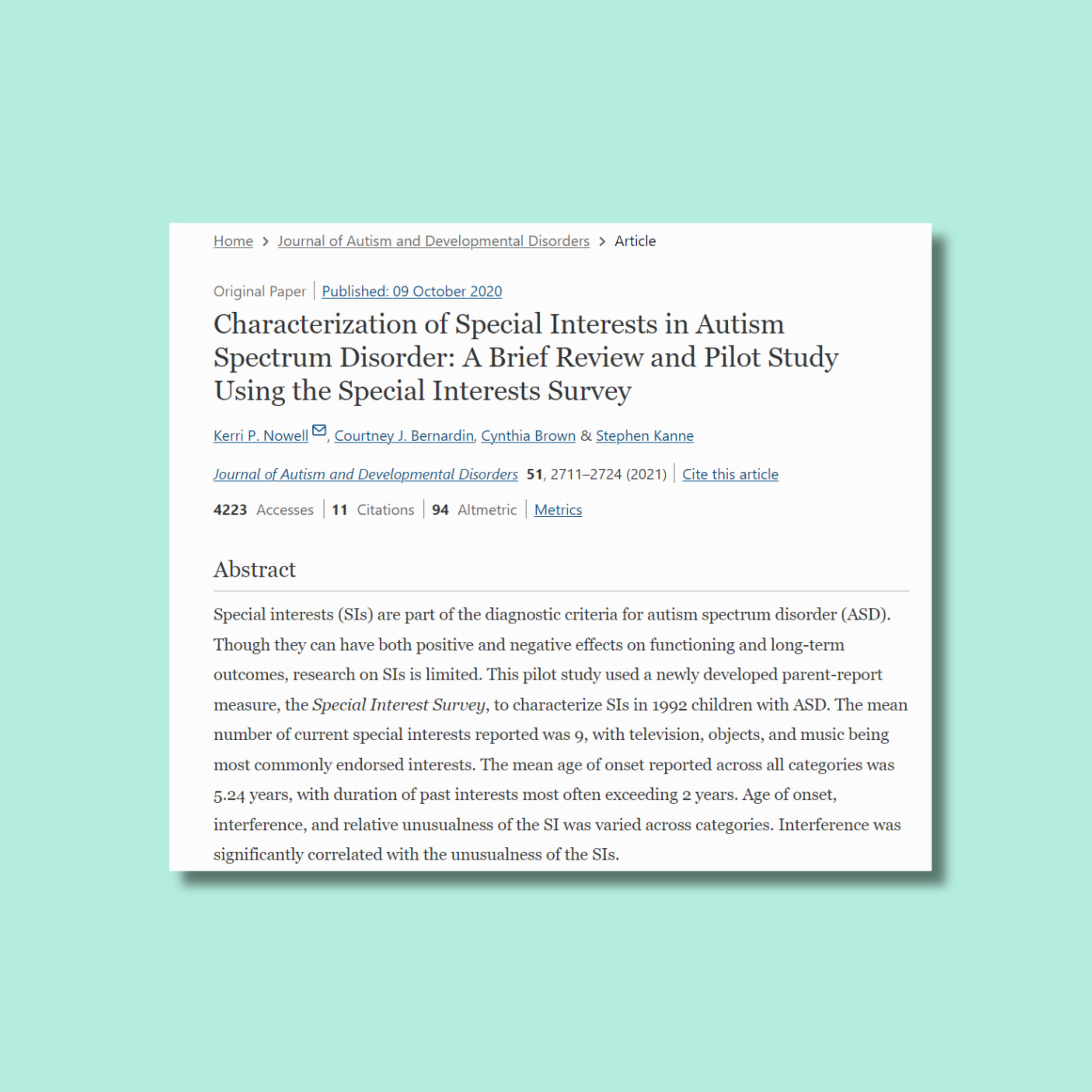 Attention, Monotropism and the Diagnostic Criteria for Autism ...