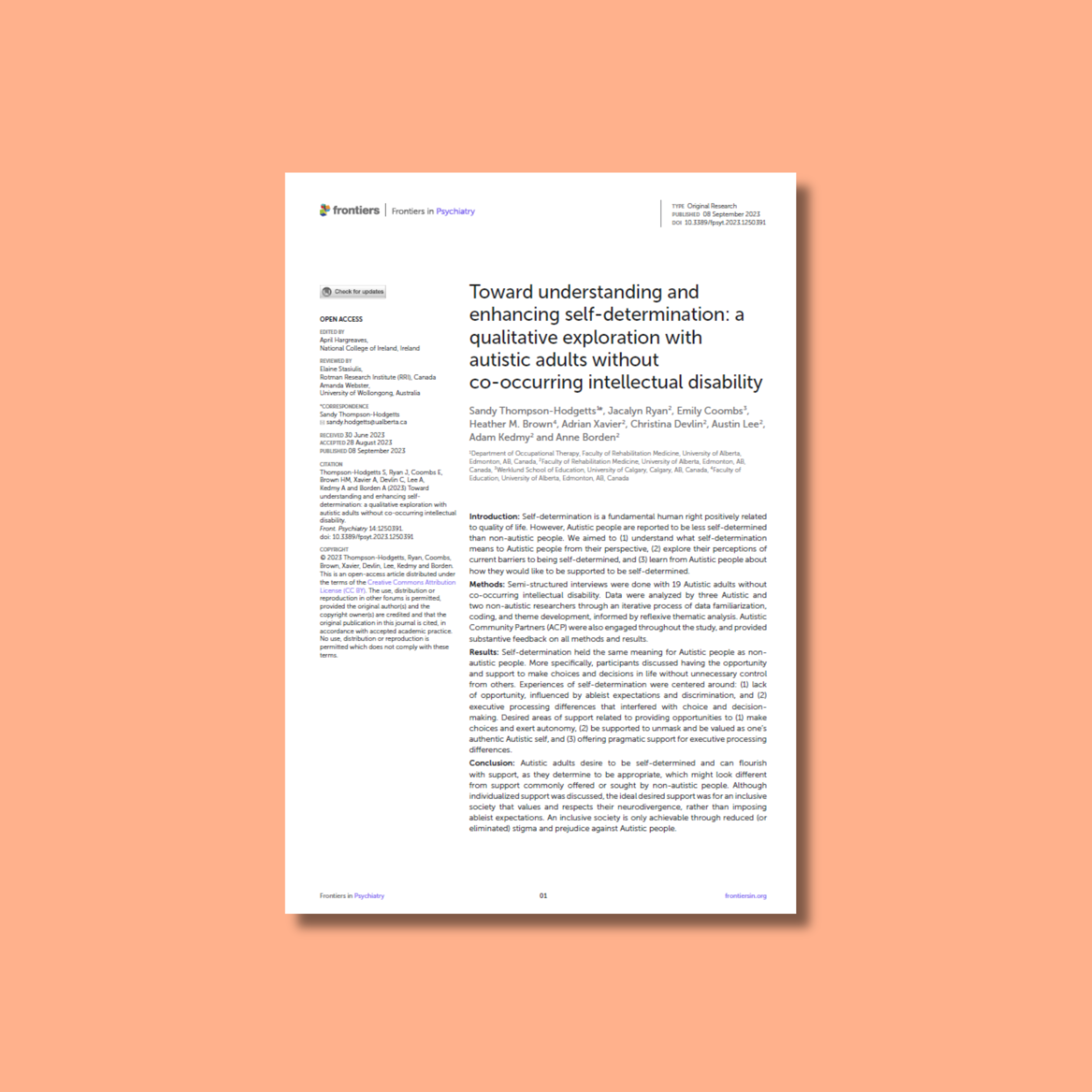 A Conceptual Analysis of Autistic Masking: Understanding the Narrative ...