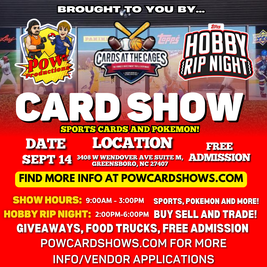 Greensboro CARD SHOW! — % SPORTS CARDS NC CARD SHOW
