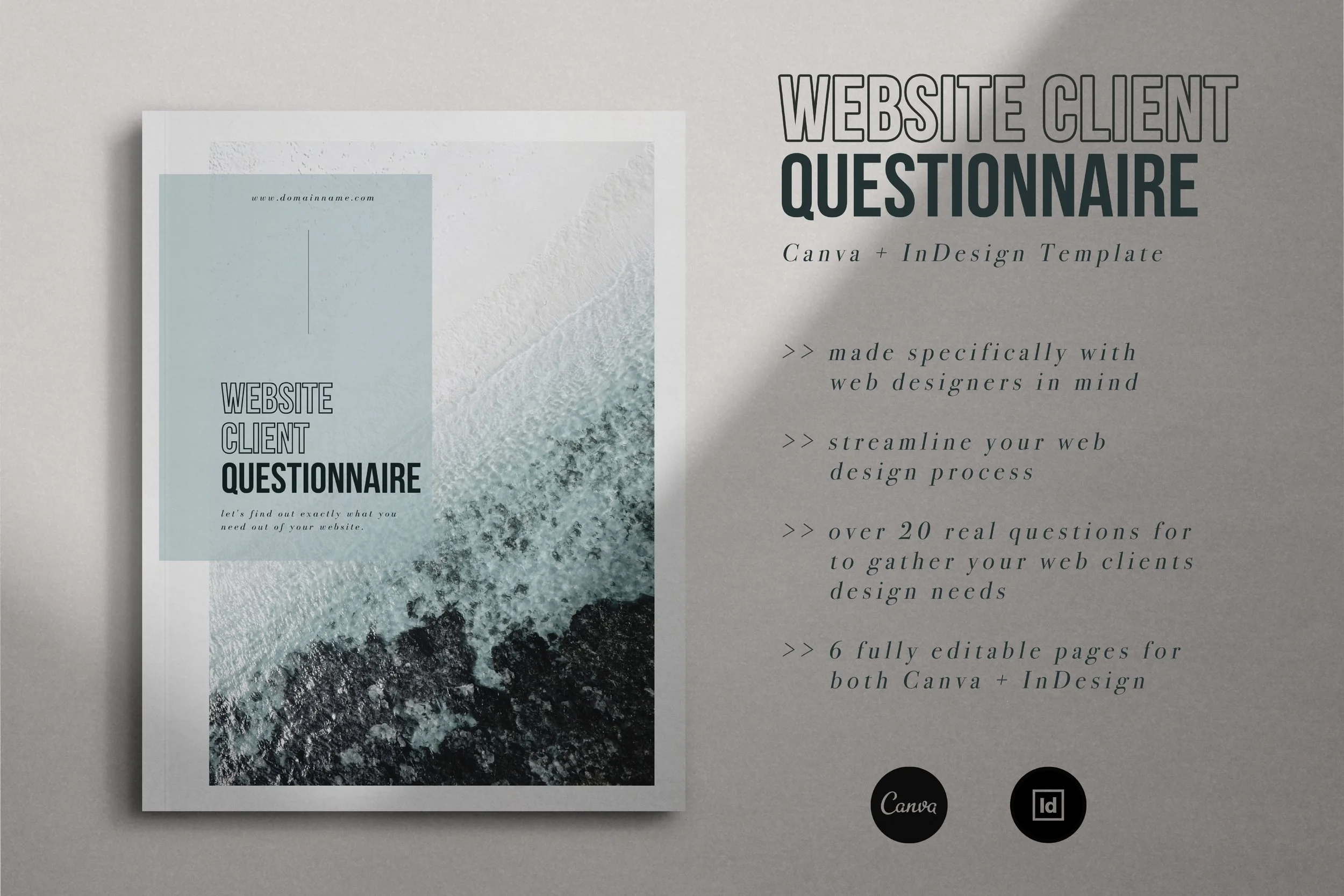 Website Client Questionnaire - Canva Template — Ryen Creative ...