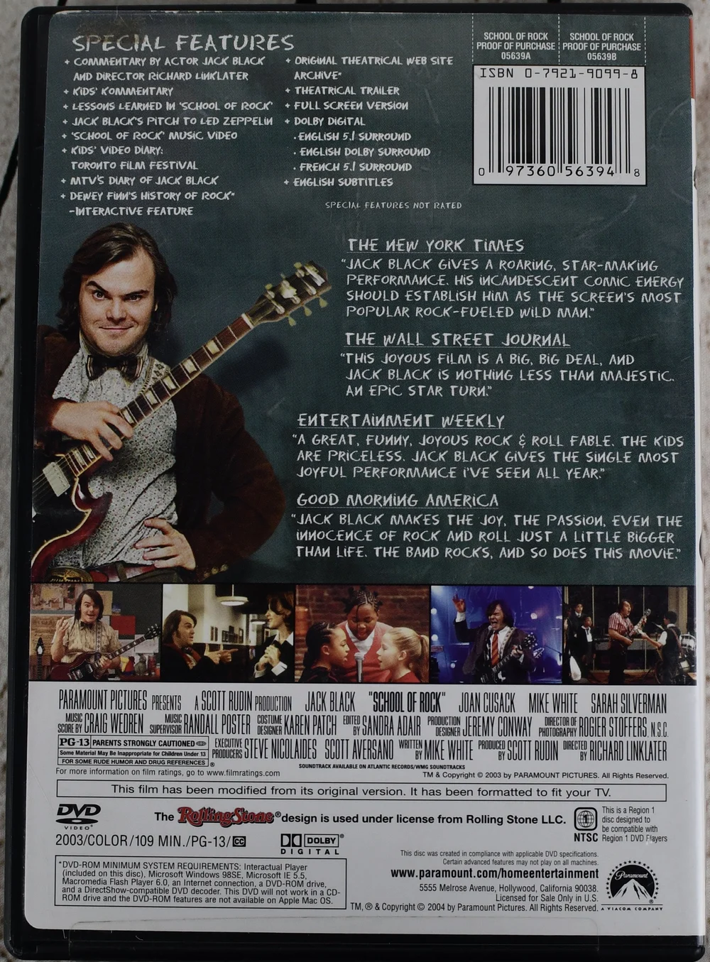 School Of Rock Dvd