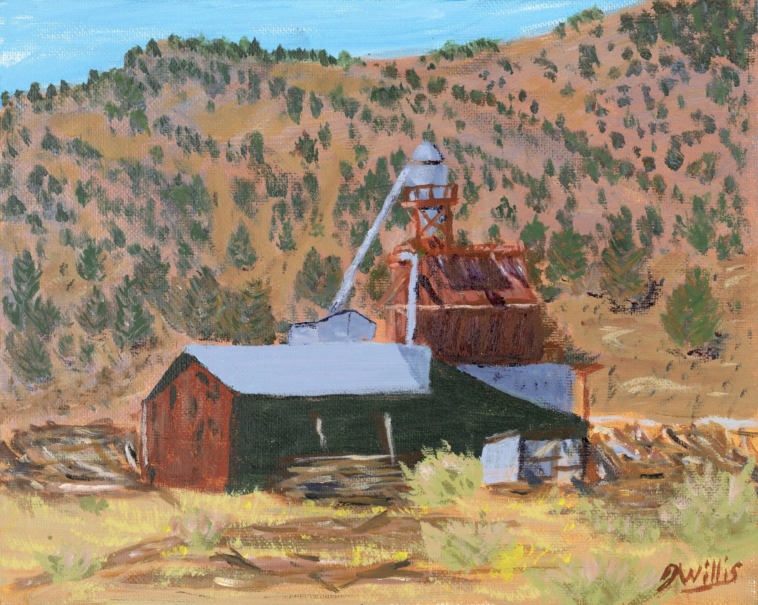 Abandoned Mill 8 X 10 oil | JCWillis Fine Art