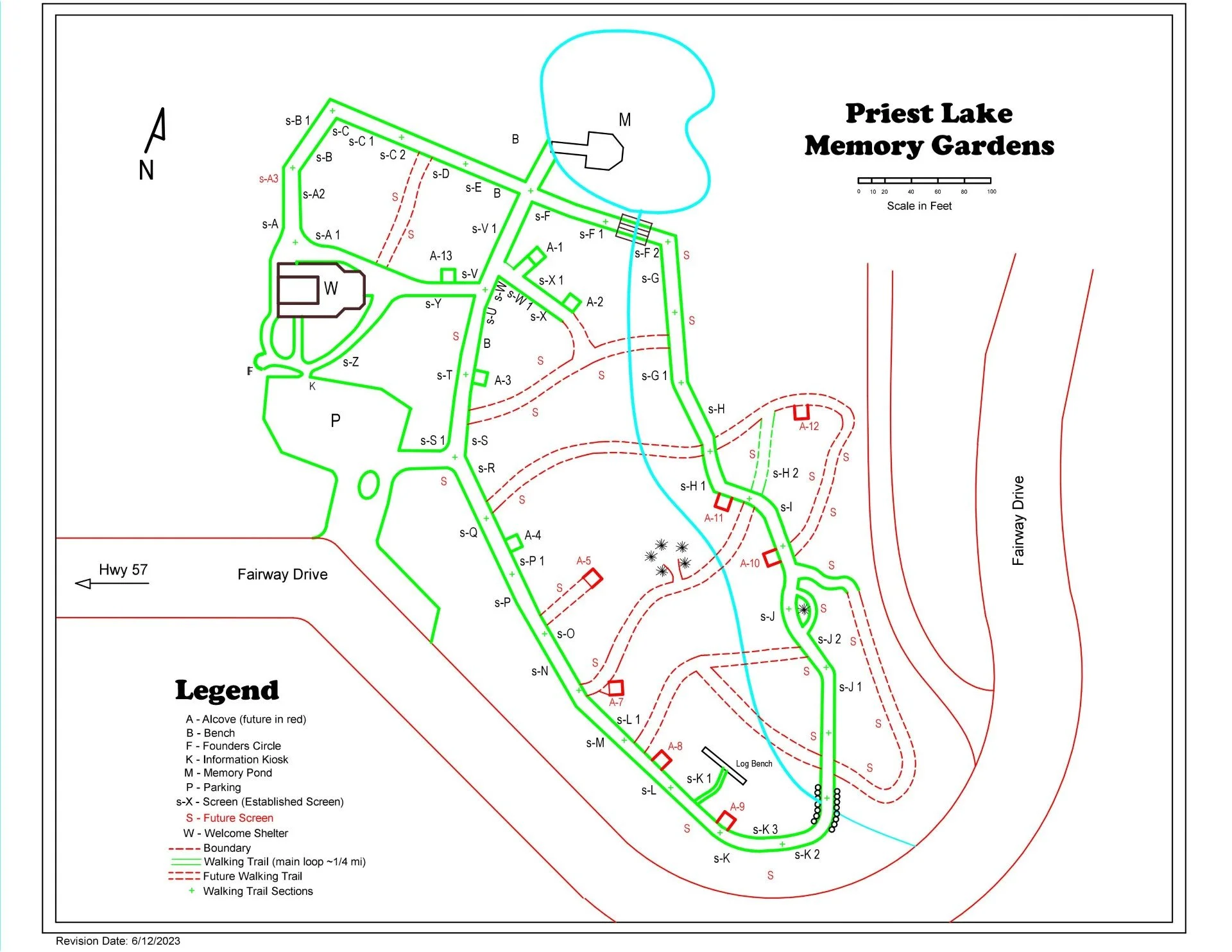Map — Priest Lake Memory Gardens