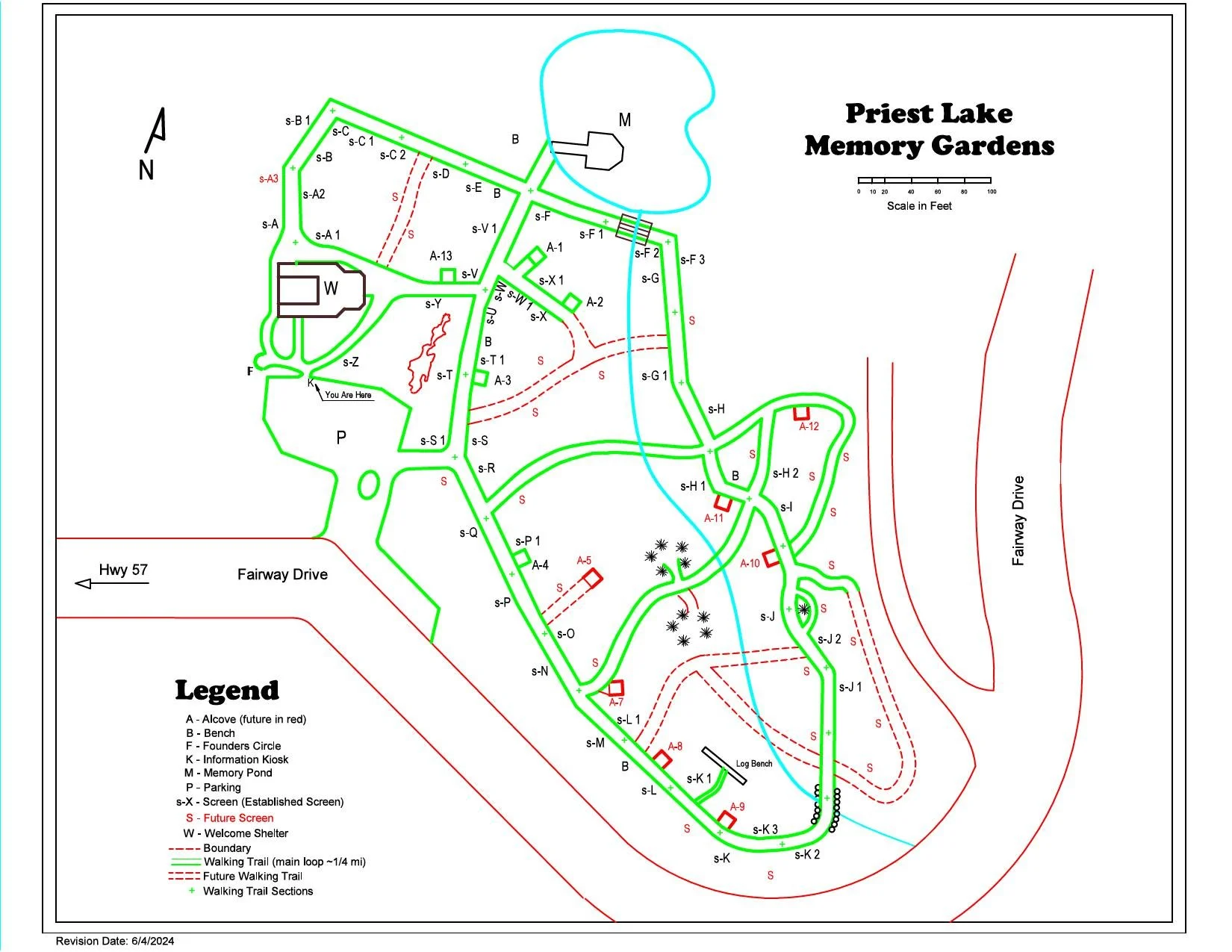 Map — Priest Lake Memory Gardens