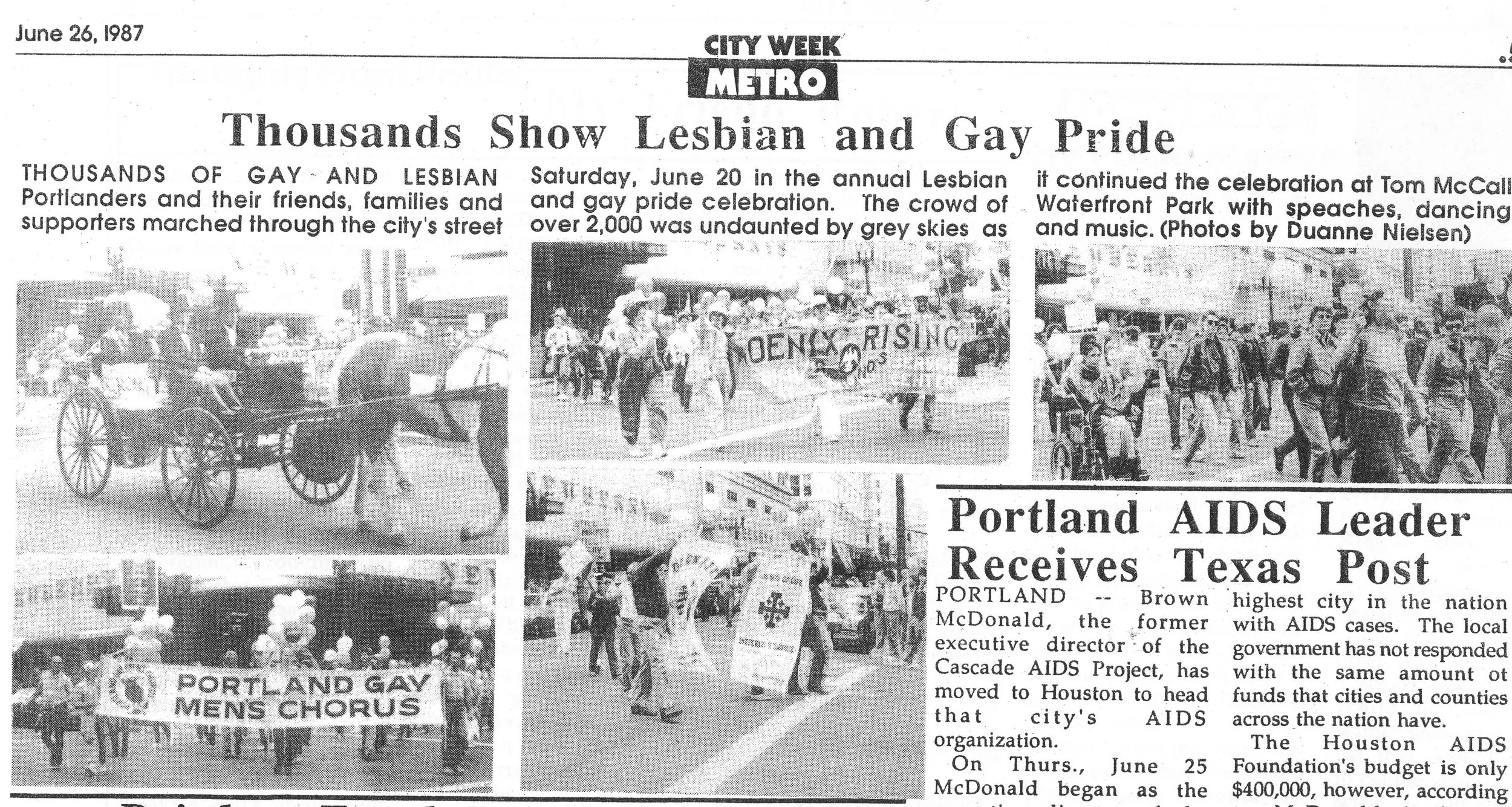 Gay Pride Celebration 1987 — The Umbrella Project